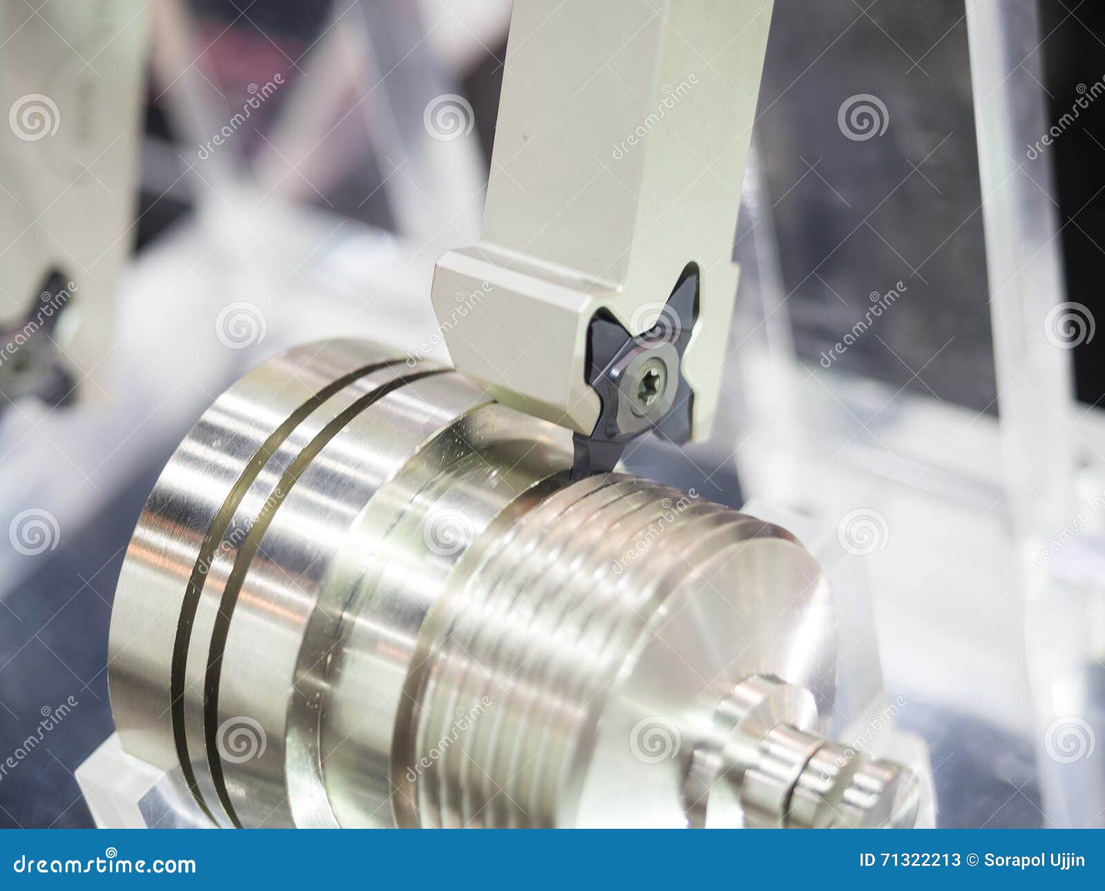 Operator Machining Automotive Part Stock Image - Image of machine ...