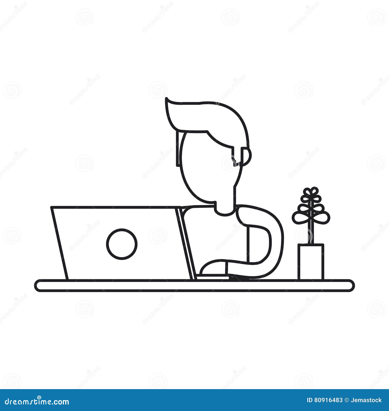 Operator man design stock vector. Illustration of corporate - 80916483