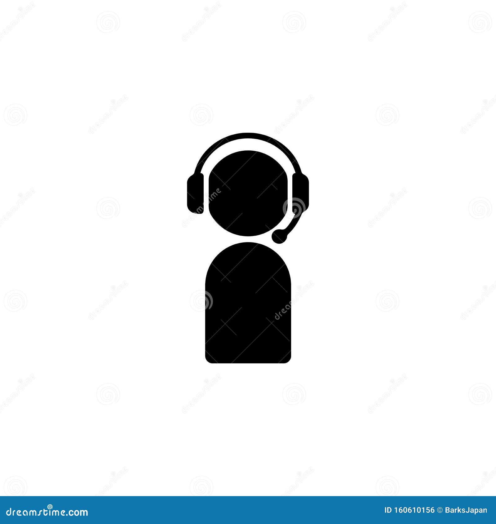 Operator Vector Icon Illustration Stock Vector - Illustration of chat ...