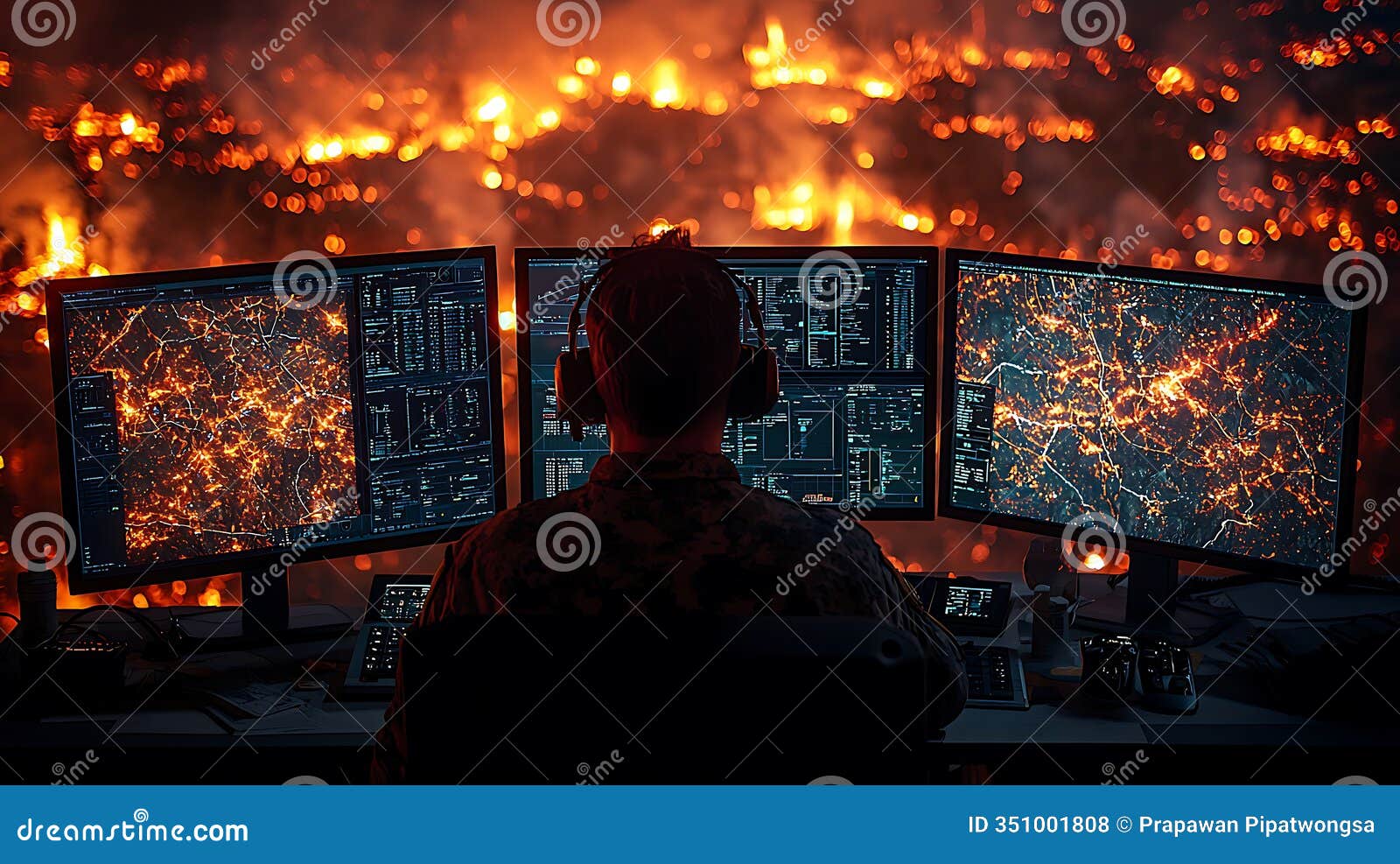 Operator Monitoring Disaster Response with Multiple Screens during ...