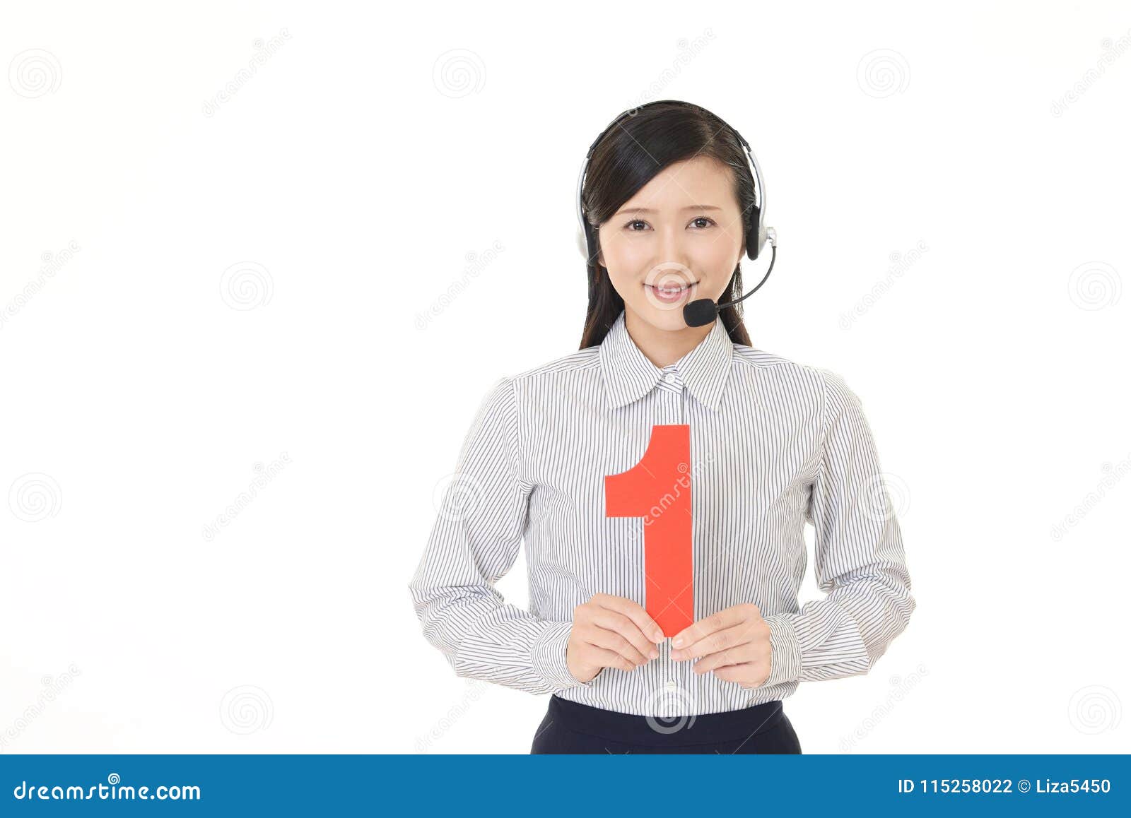 Operator with a number stock photo. Image of headset - 115258022