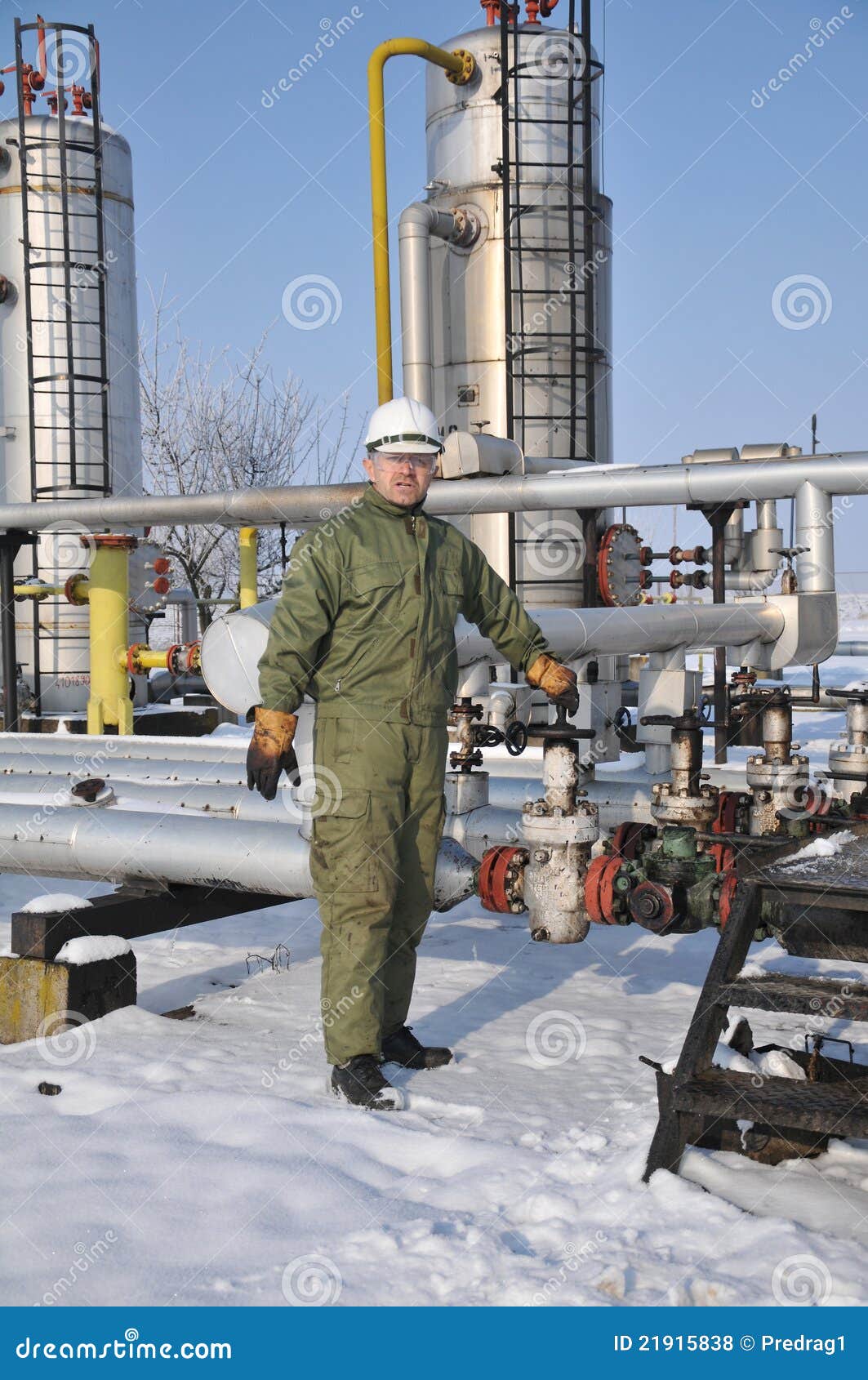 Operator in the Oil and Gas Collection Stock Photo - Image of collector ...