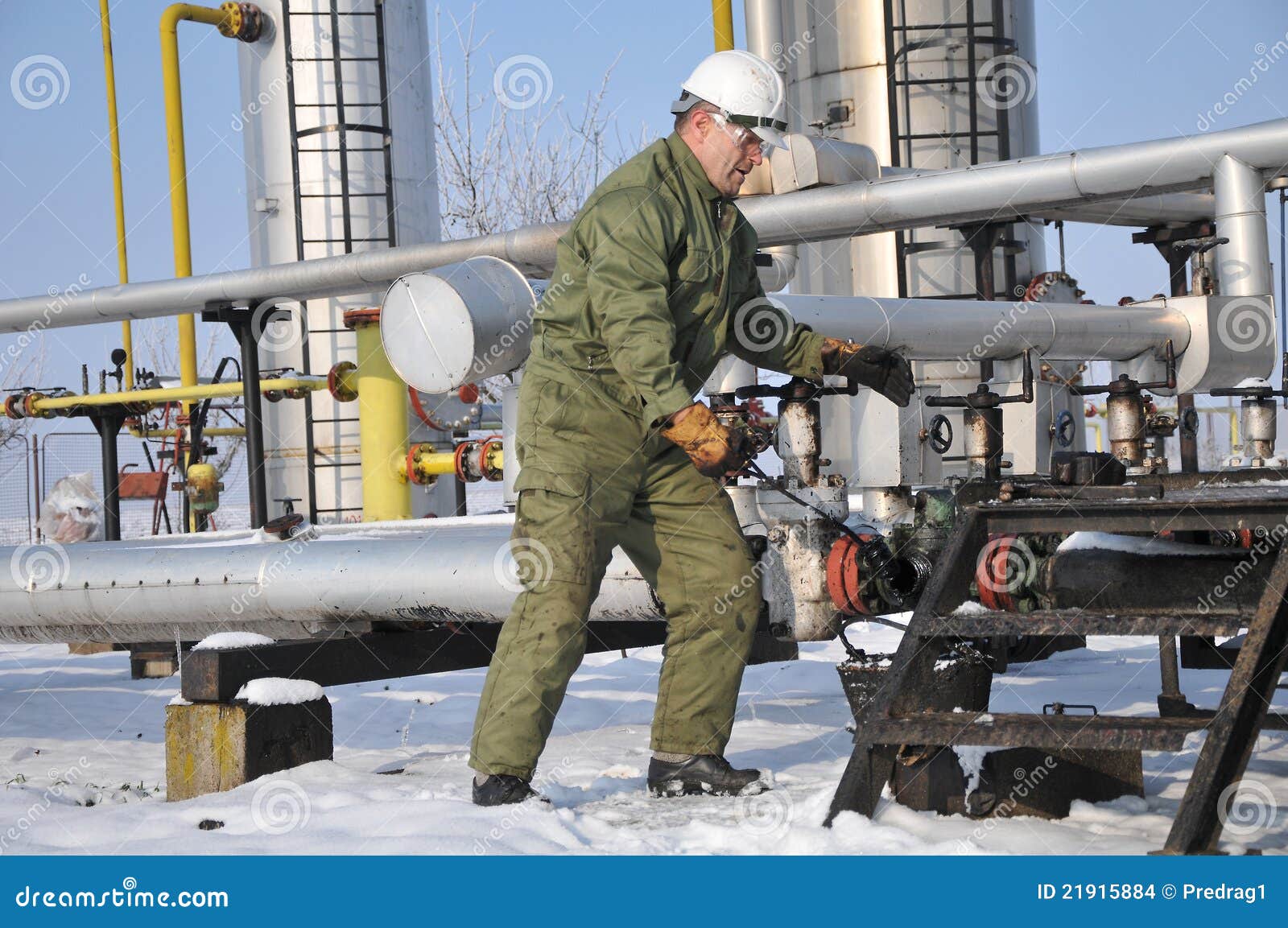 Operator in the Oil and Gas Collection Stock Photo - Image of collector ...
