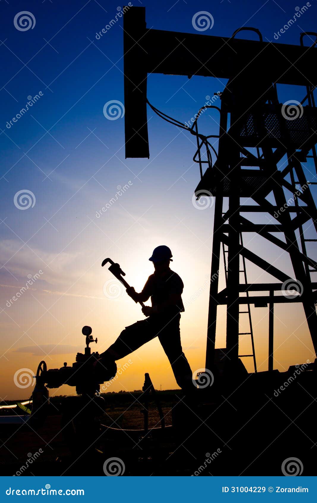 Operator in the Oil and Gas Field Stock Image - Image of helmet ...