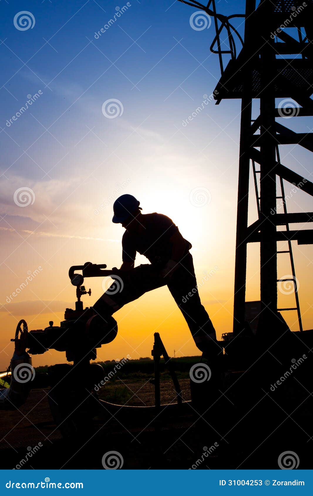 Operator in the Oil and Gas Field Stock Image - Image of people ...