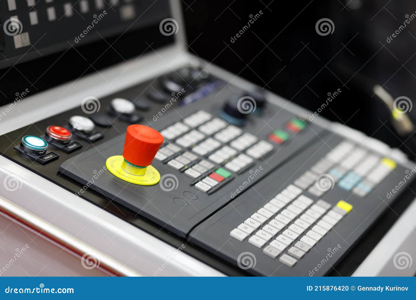 Operator Panel of Modern CNC Machine Stock Photo - Image of ...