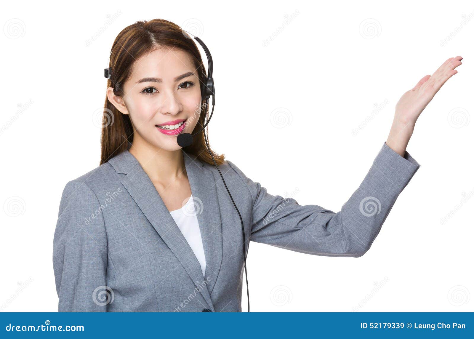 Operator pointing side stock image. Image of japanese - 52179339