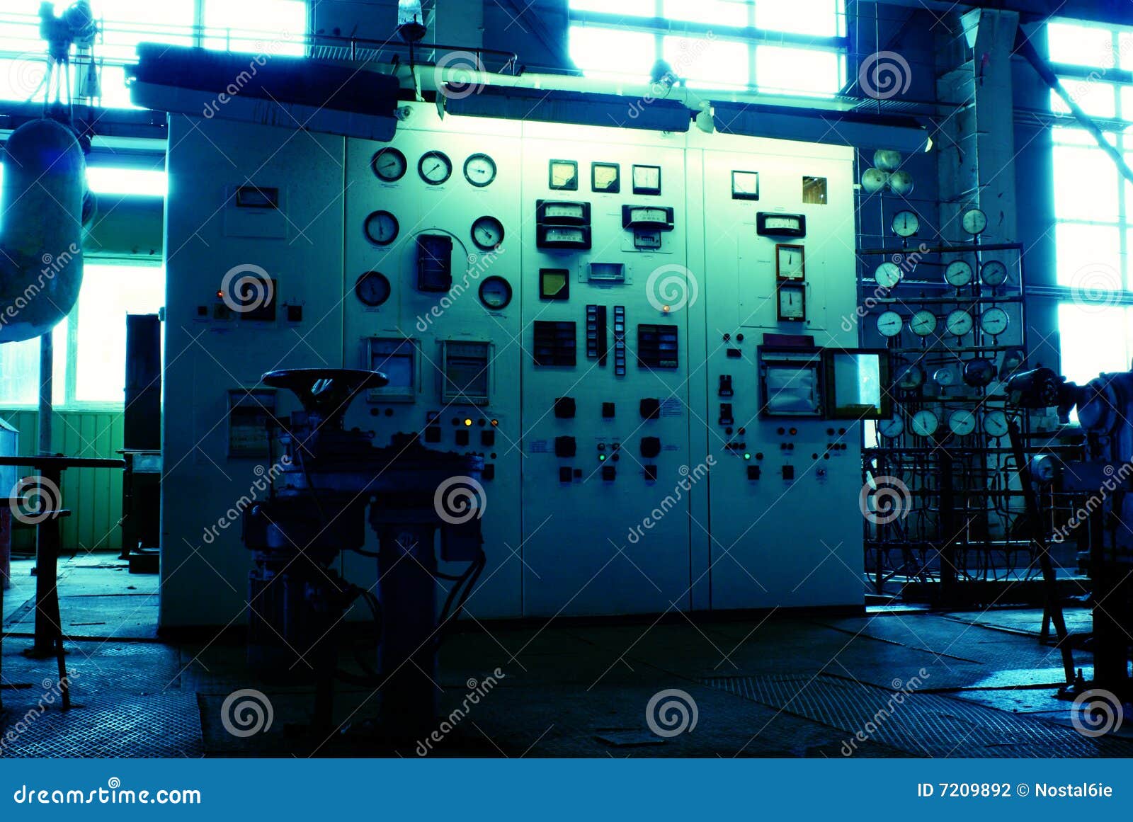 Operator Room at Power Plant Stock Photo - Image of complex, plant: 7209892