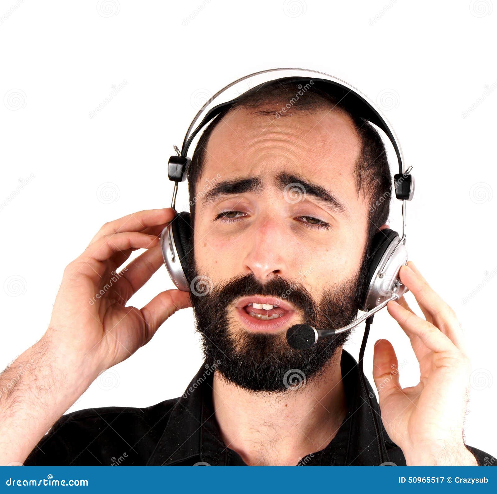 Operator stock image. Image of isolated, happy, agent - 50965517