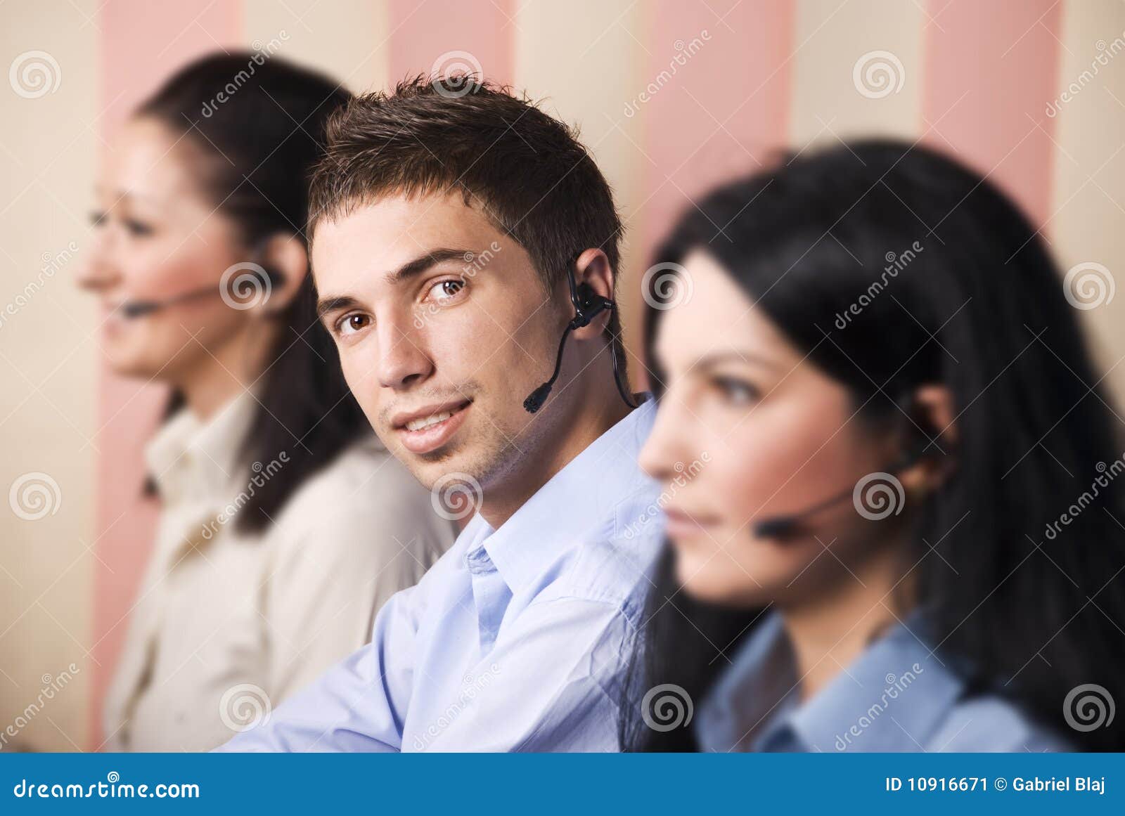 Operator team stock image. Image of agent, group, females - 10916671