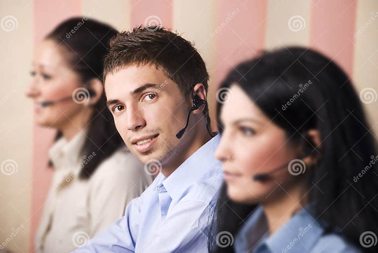 Operator team stock image. Image of agent, group, females - 10916671