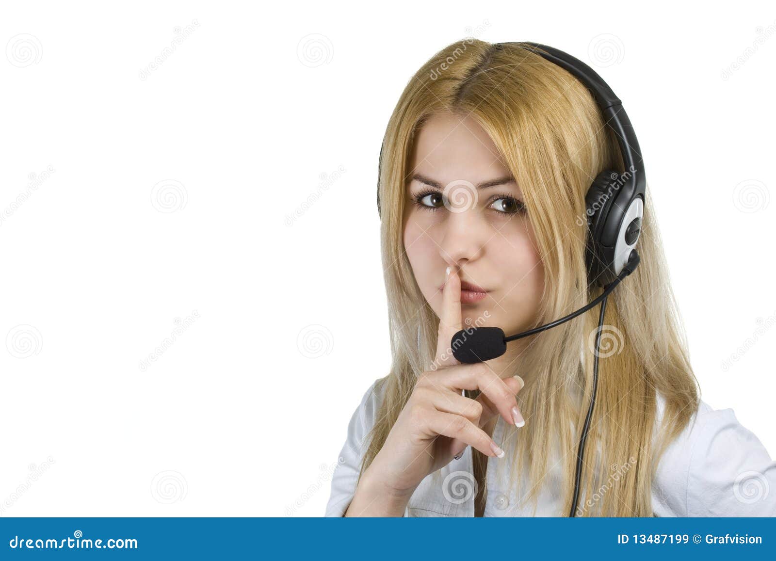 Operator woman stock image. Image of operator, corporate - 13487199
