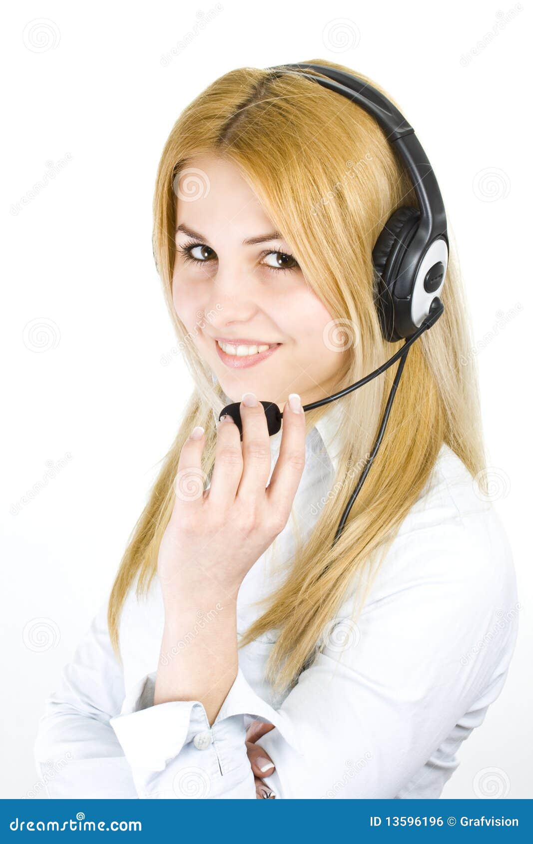 Operator woman stock photo. Image of help, agent, girl - 13596196