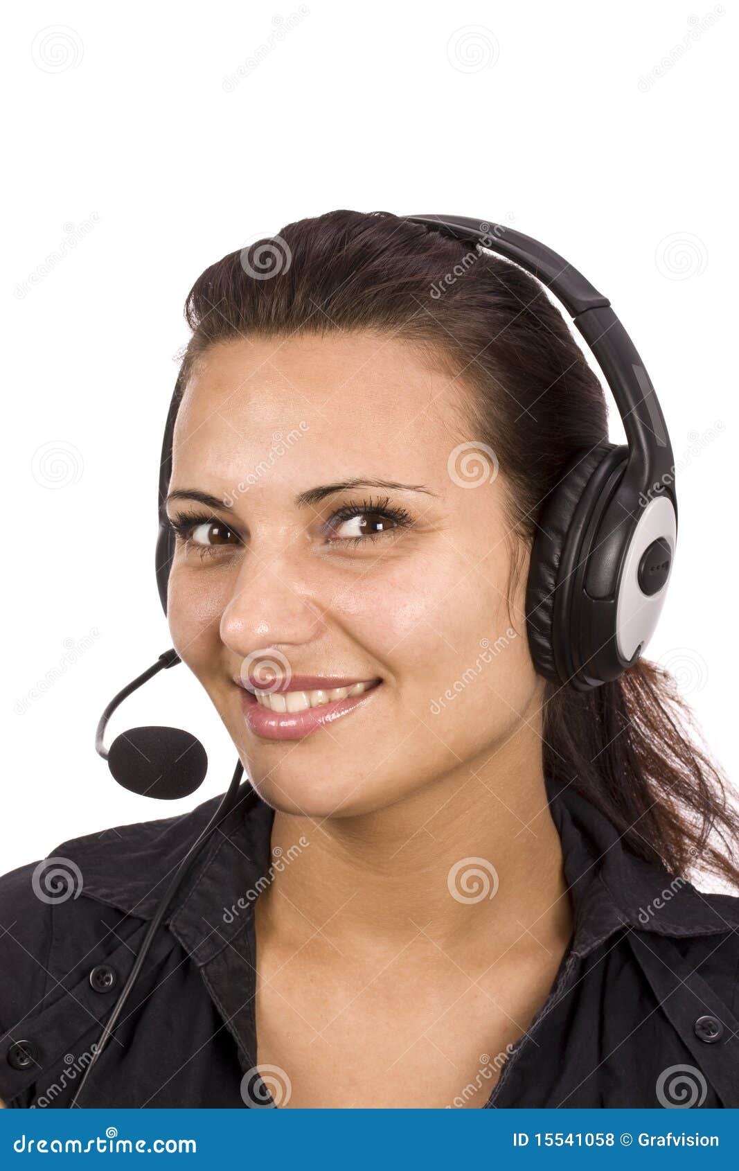 Operator woman stock photo. Image of phone, female, friendly - 15541058