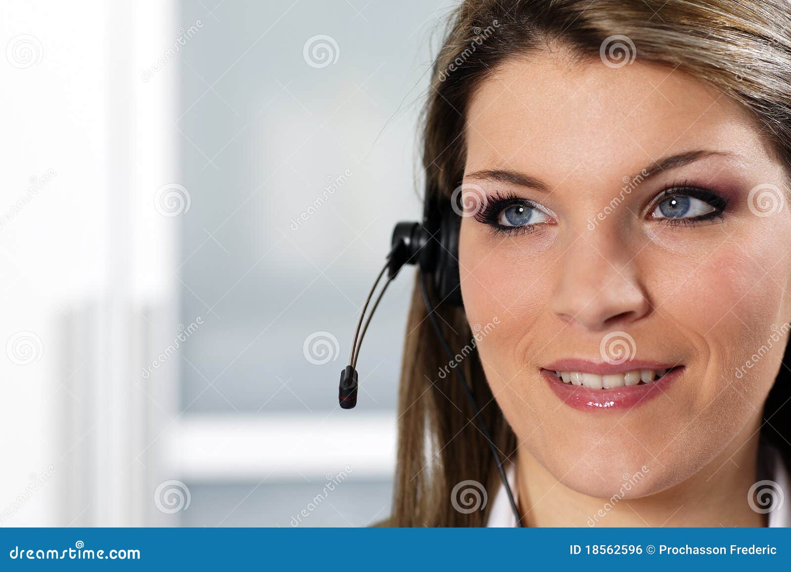 Operator woman stock photo. Image of telephone, interior - 18562596