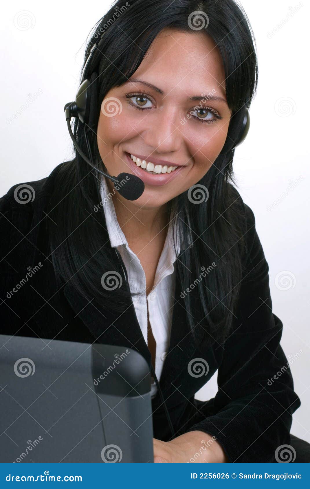 Operator at work stock photo. Image of sales, beautiful - 2256026