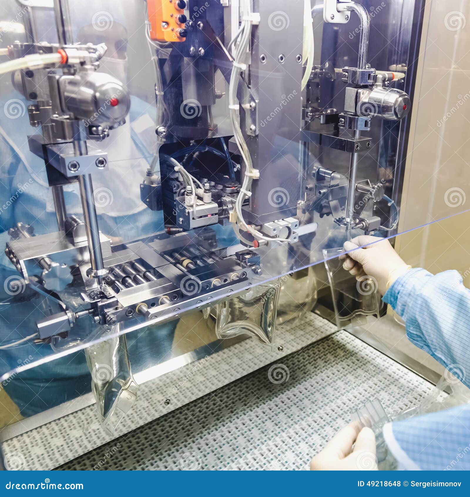 Operator Work on Infusion Pharmaceutical Industry Stock Photo - Image ...