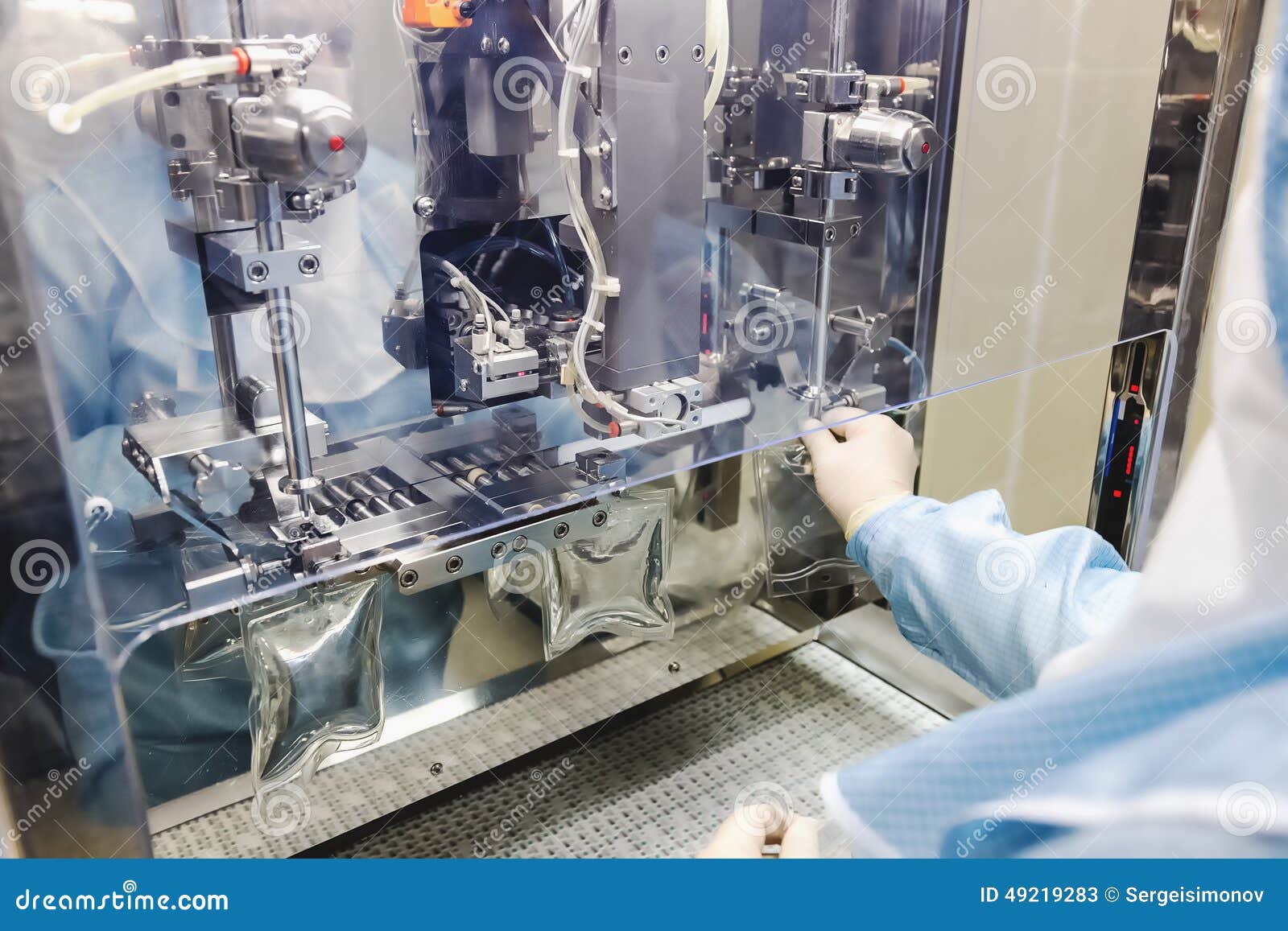 Operator Work on Infusion Pharmaceutical Industry Stock Image - Image ...
