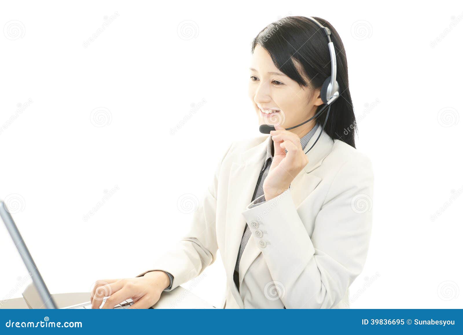 Operatore di call center immagine stock. Immagine di cuffia - 39836695