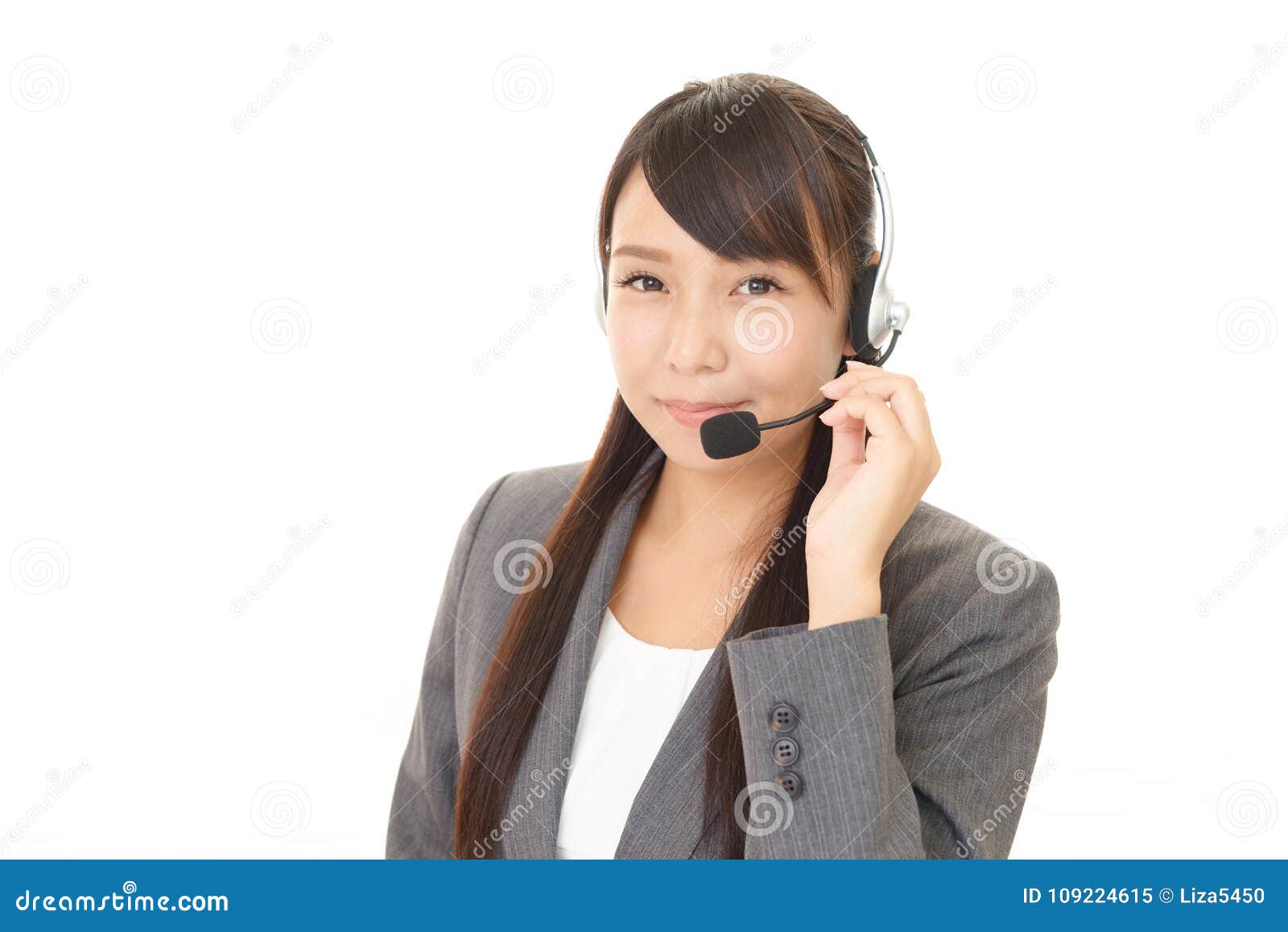 Operatore Sorridente Della Call Center Immagine Stock - Immagine di ...