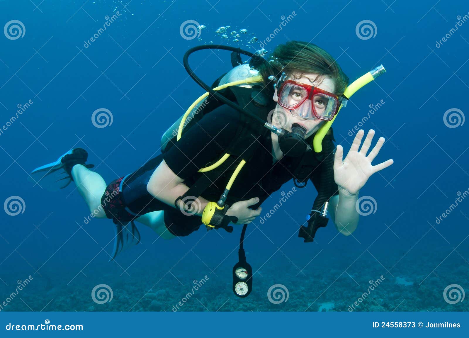 Operatore Subacqueo Di Scuba Immagine Stock - Immagine di uomo ...