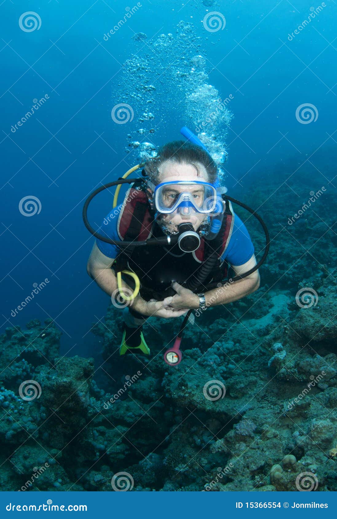 Operatore Subacqueo Di Scuba Maschio Fotografia Stock - Immagine di ...