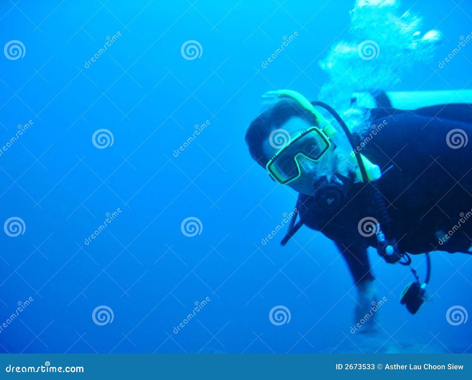 Operatore Subacqueo Di Scuba Maschio Immagine Stock - Immagine di ...