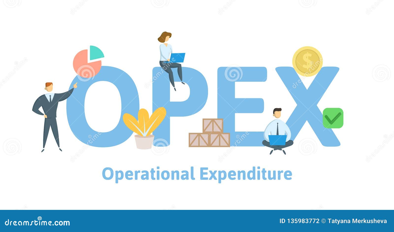 OPEX, Operational Expenditure. Concept With Keywords, Letters And Icons ... OPEX, Operational Expenditure. Concept With Keywords, Letters And Icons ...