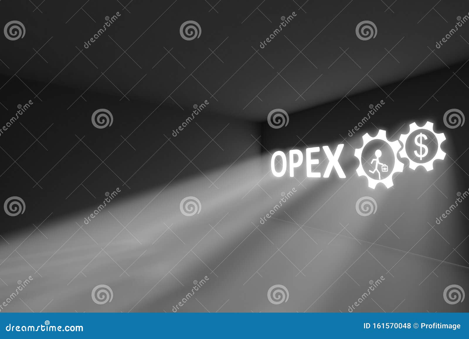 OPEX Concept Cell Background Stock Illustration | CartoonDealer.com ...