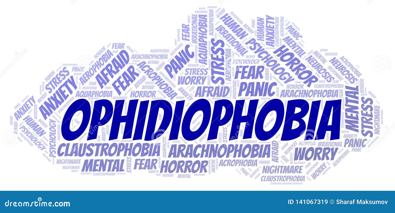 Ophidiophobia, Fear Icon On White Background. Can Be Used For Web, Logo ...