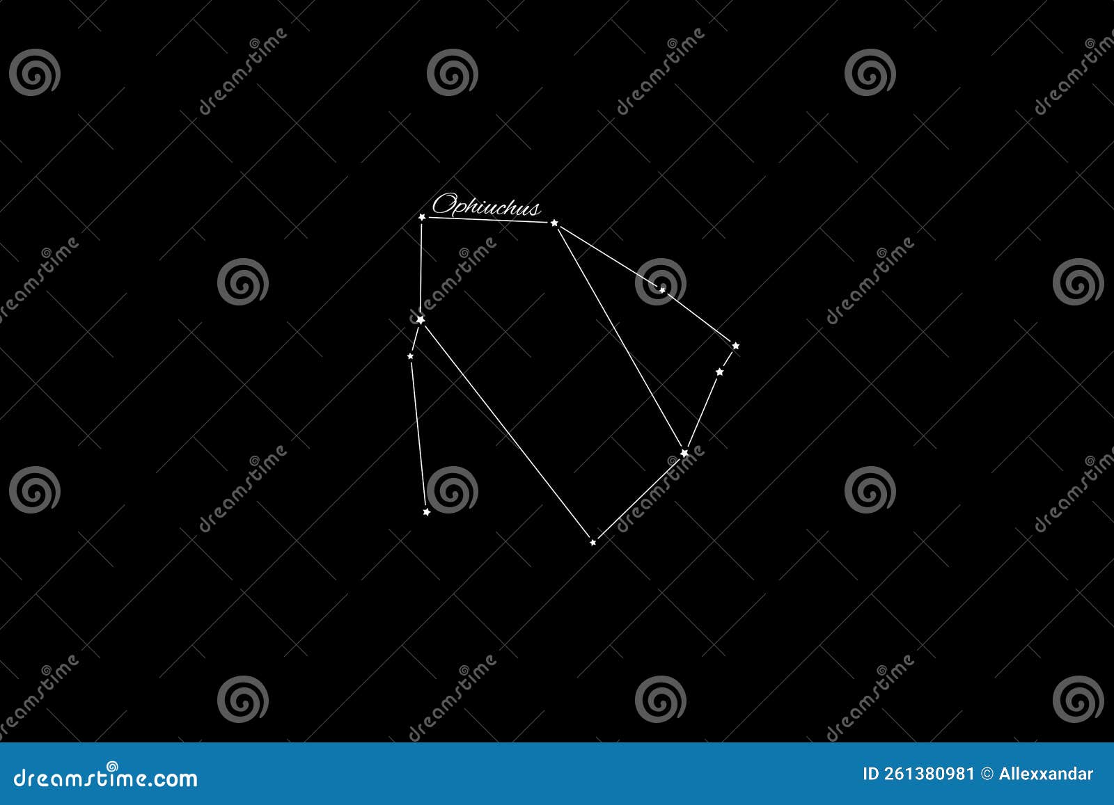 Ophiuchus Constellation, Cluster of Stars, Serpentarius, Serpent Bearer ...
