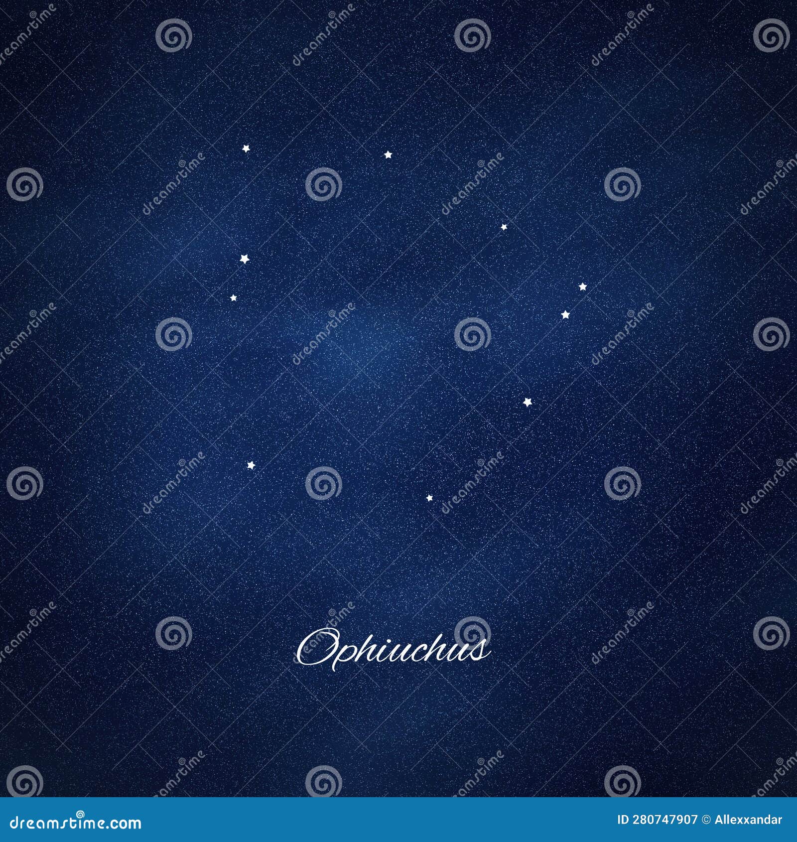 Ophiuchus Constellation, Cluster of Stars, Serpentarius, Serpent Bearer ...