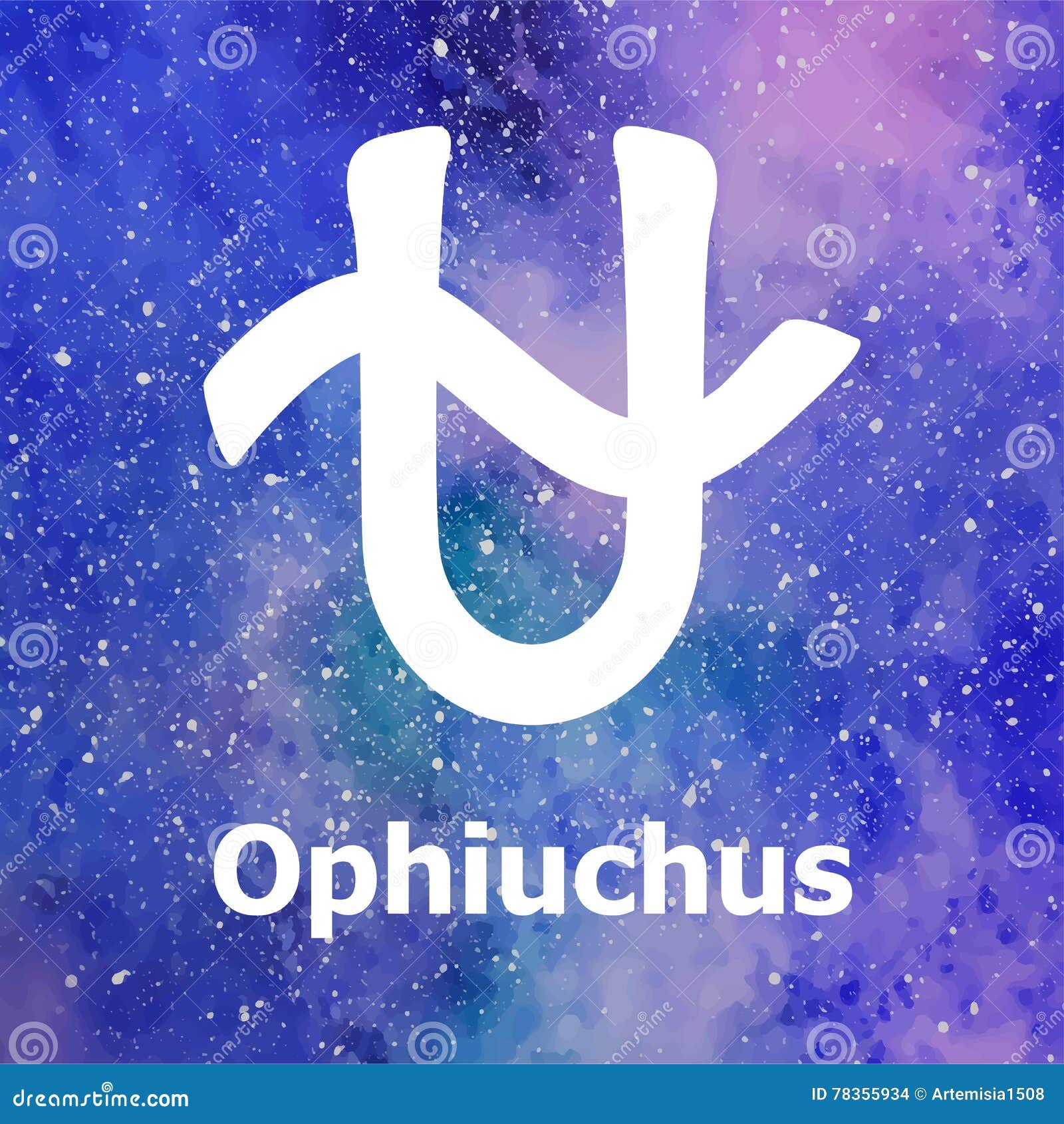 Ophiuchus, Thirteenth Sign of the Zodiac Stock Vector - Illustration of ...