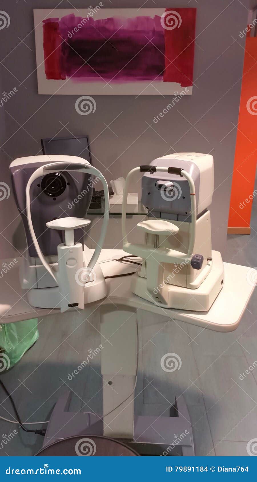 Ophthalmic Diagnostic Equipment Stock Photo - Image of diopter ...