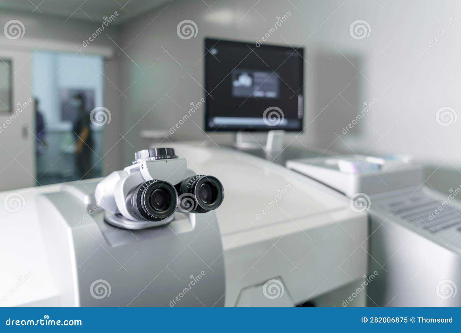 Ophthalmic Laser System in Eye Surgery Clinic. Excimer Laser in ...