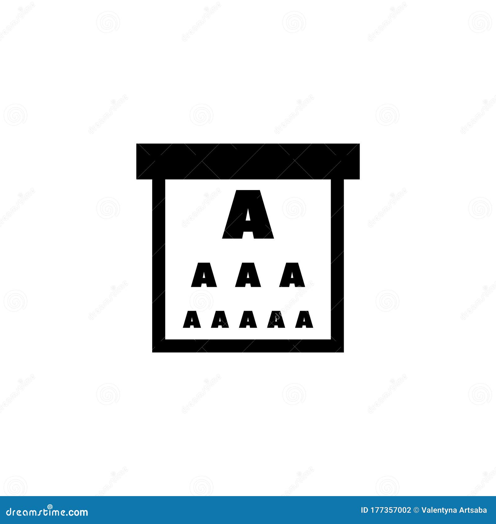Eye Examination And Ophthalmic Icon Vector Illustration | CartoonDealer ...