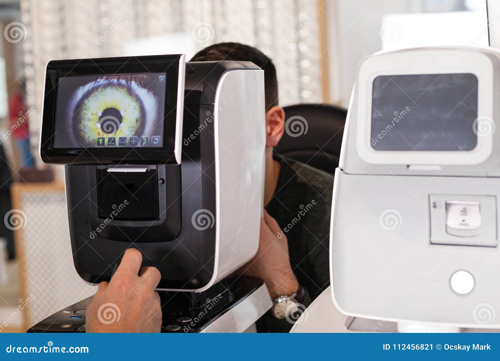 Optometric exam stock image. Image of myopia, corrective - 112456821