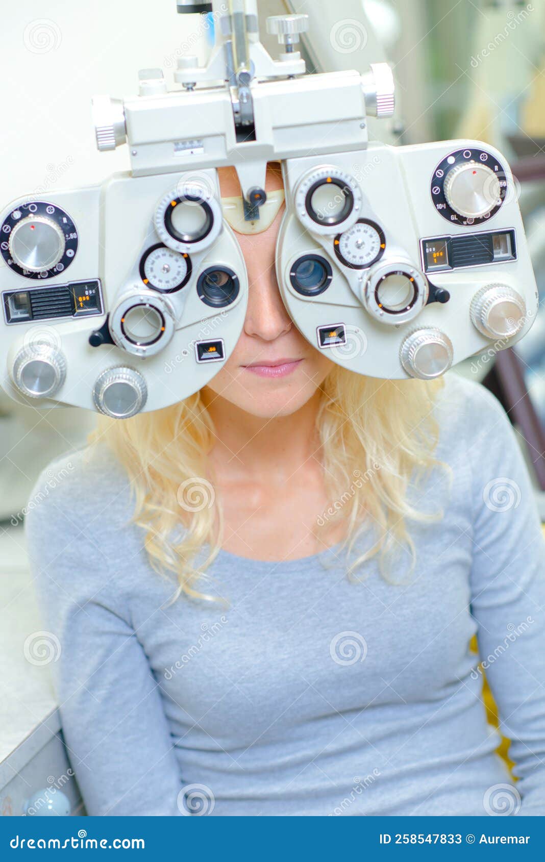 Ophthalmologist Performing Eye Tests Stock Image - Image of release ...
