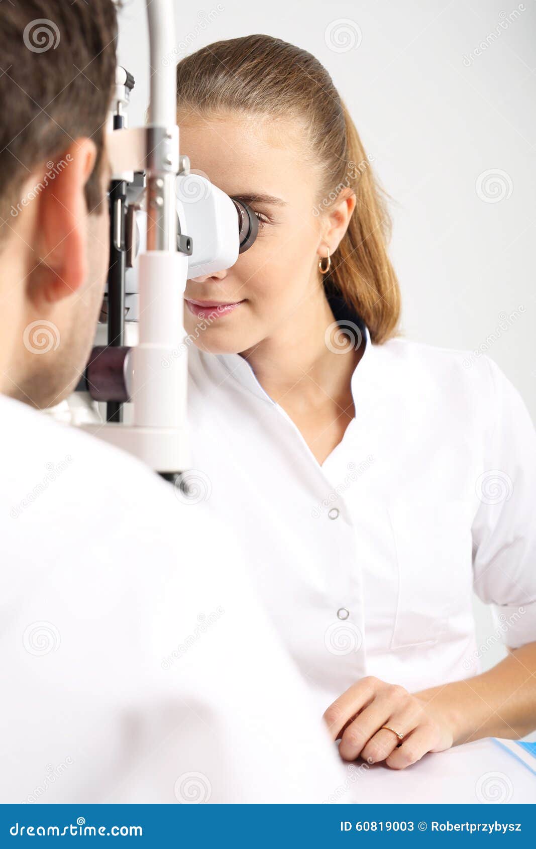 Ophthalmologist. stock image. Image of clinic, glasses - 60819003
