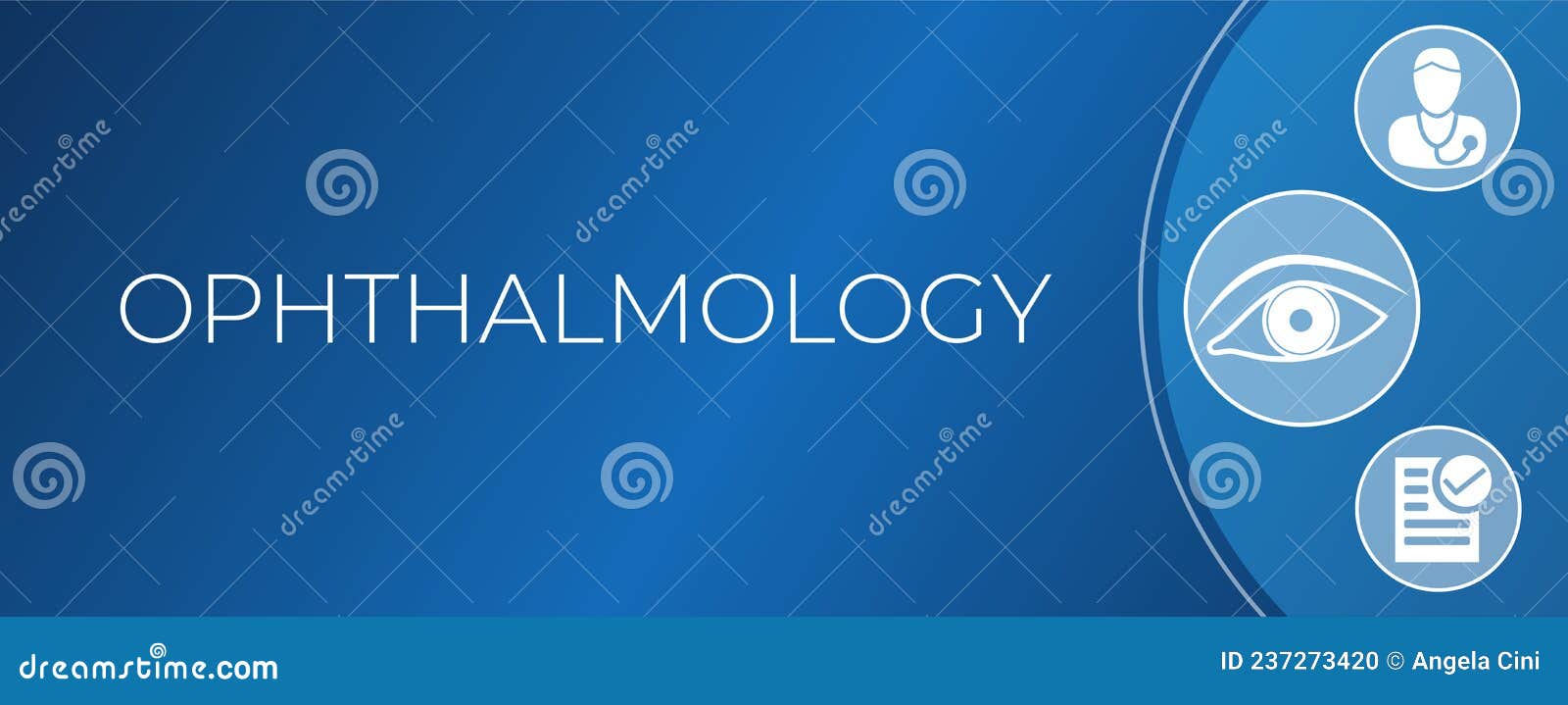 Ophthalmology Banner Illustration Background Stock Vector ...