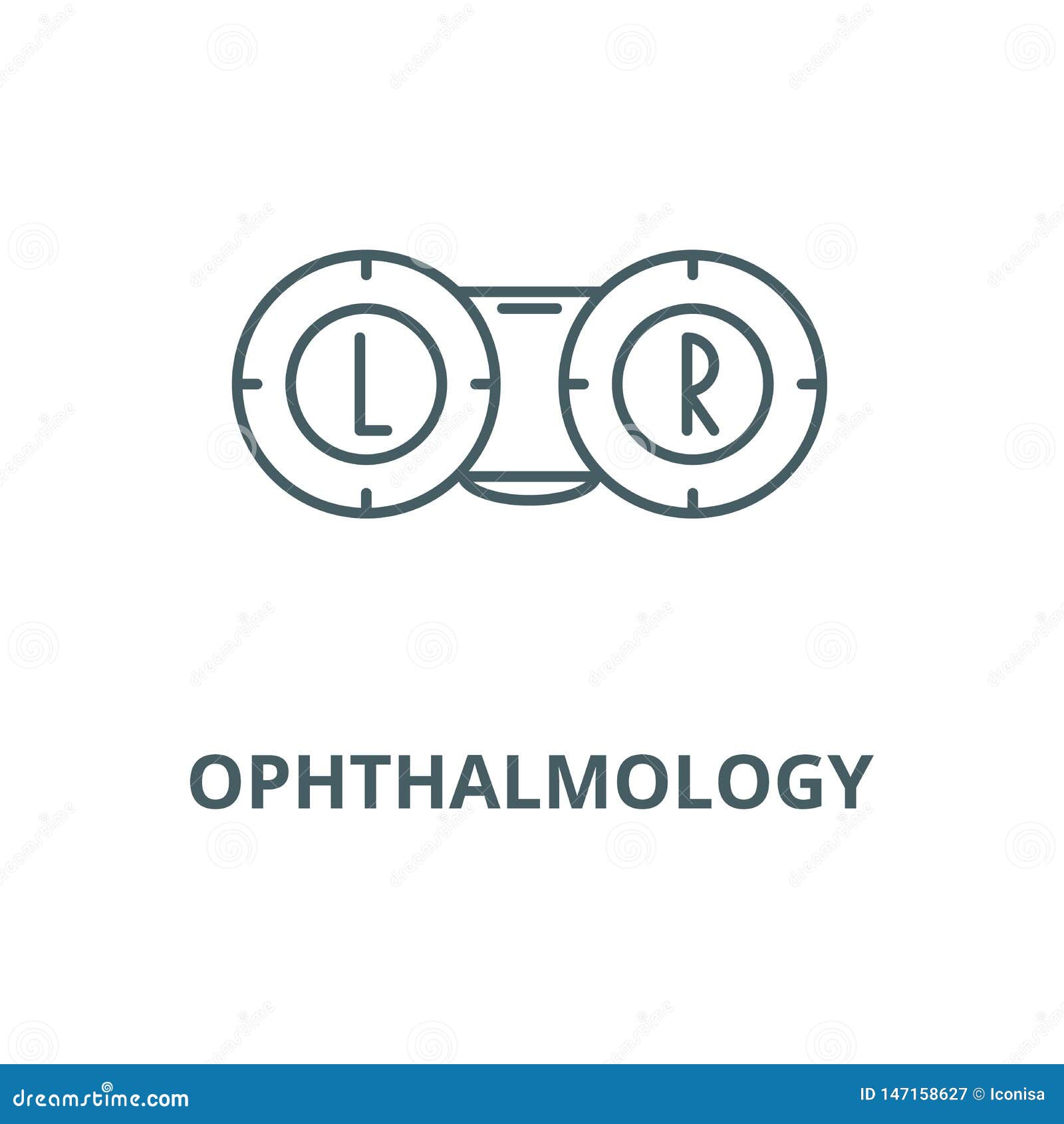 Ophthalmology Vector Line Icon, Linear Concept, Outline Sign, Symbol ...