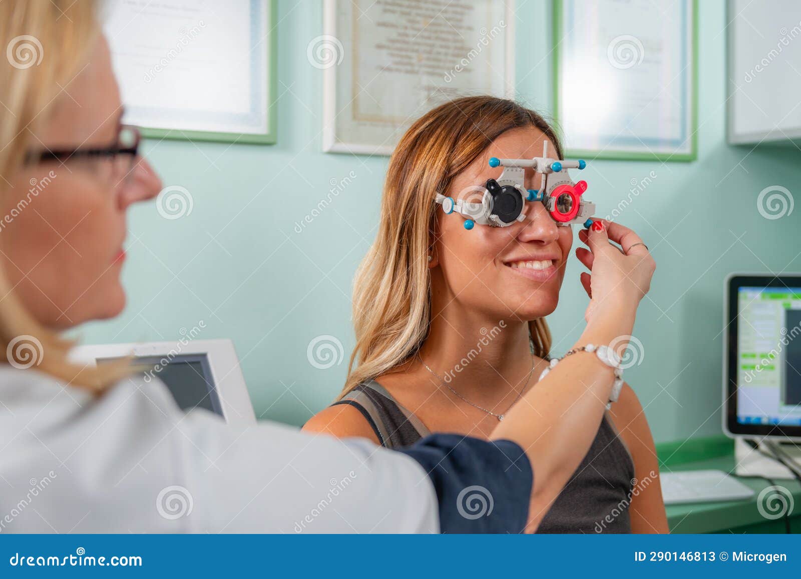 Ophthalmology: Visual Chart Stock Image - Image of check, doctor: 290146813