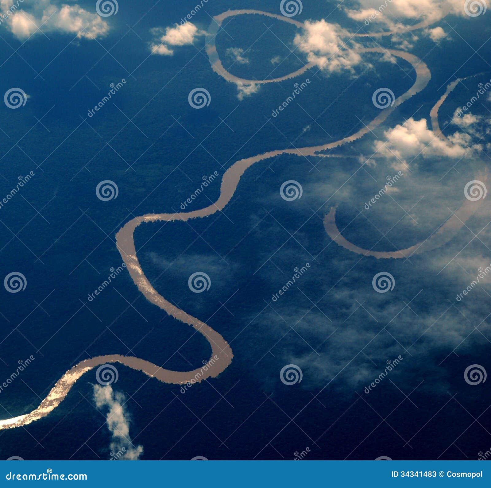 Opinión Aérea Del Río Amazonas Imagen de archivo - Imagen de agua ...