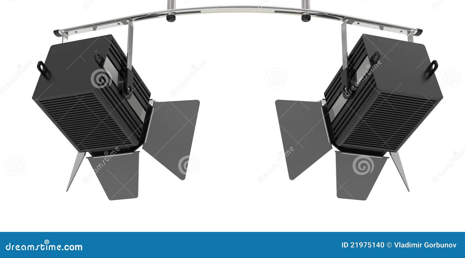 Opinión De Dos Fases Del Spotlights@backside Stock de ilustración ...