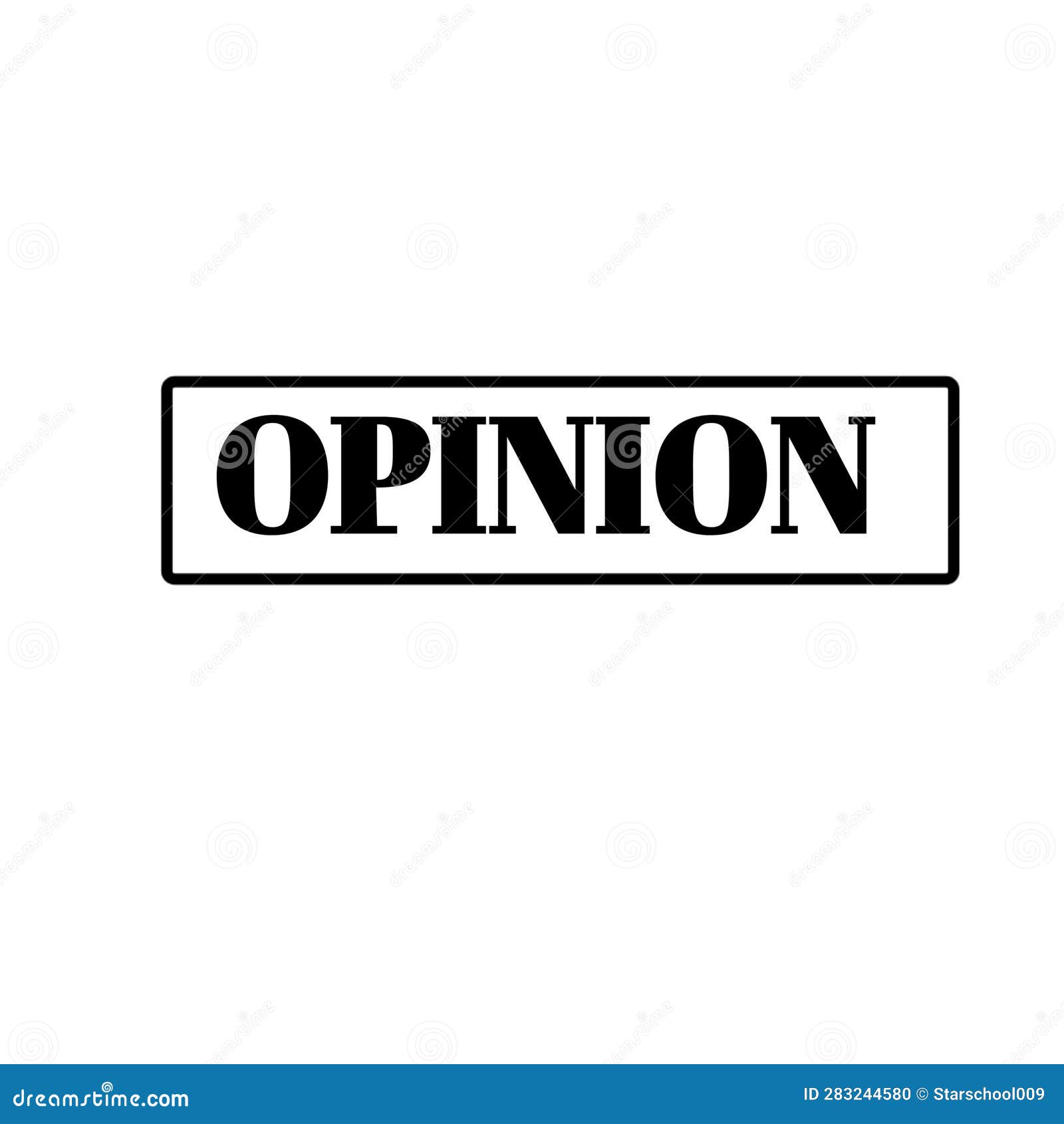 OPINION Black text.stamp stock illustration. Illustration of opinion ...