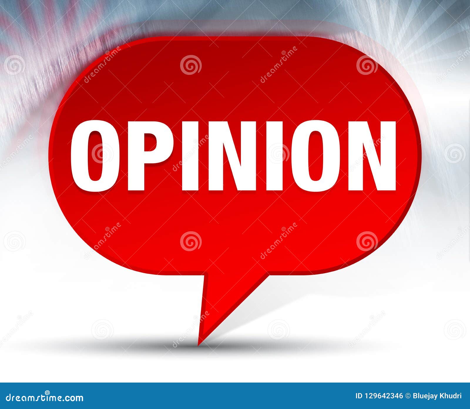 Opinion Red Bubble Background Stock Illustration - Illustration of ...