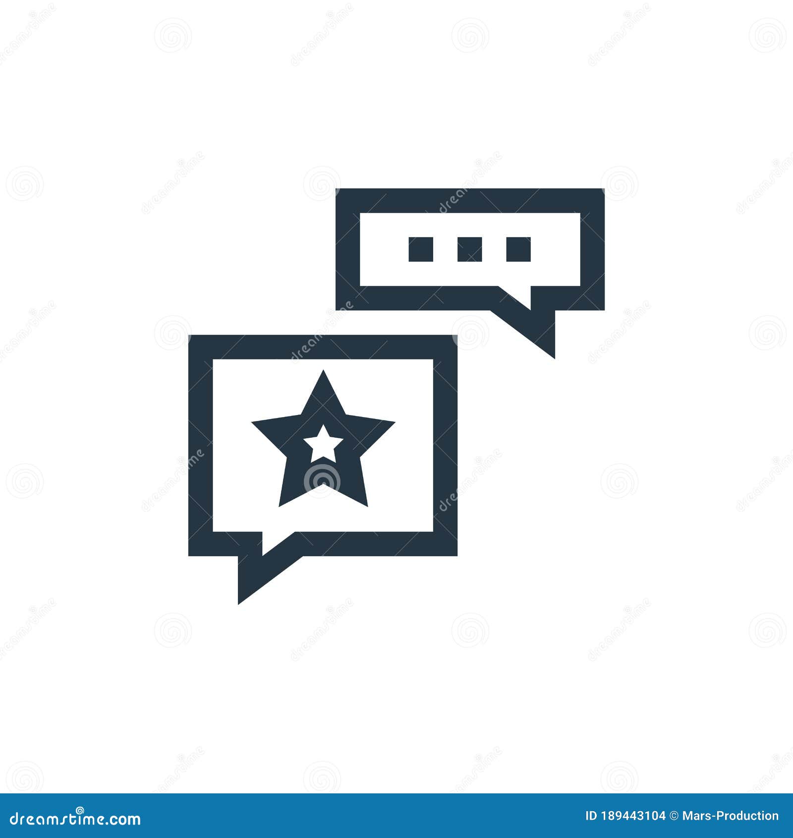 Opinion Vector Icon Isolated on White Background. Outline, Thin Line ...