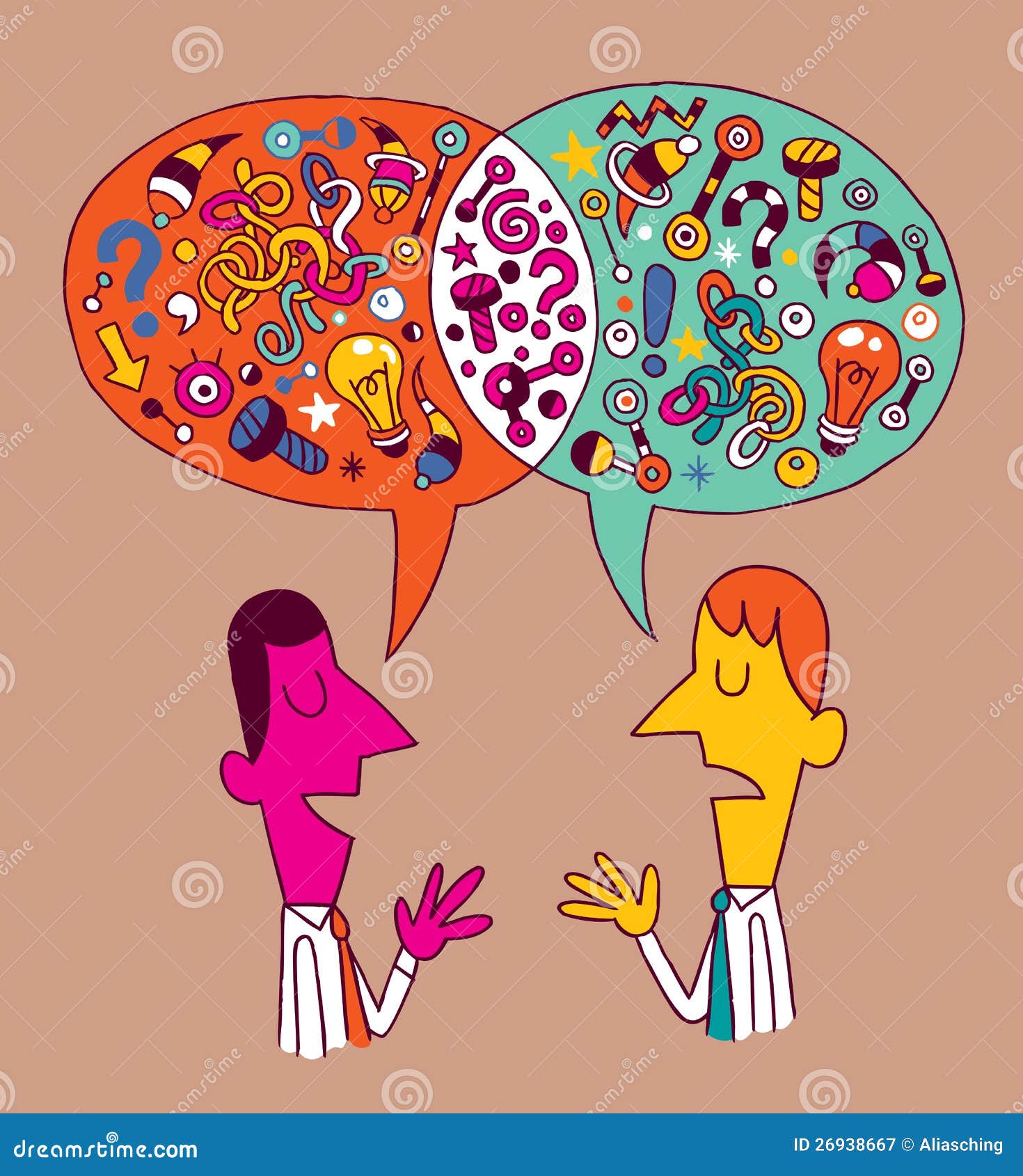 Opiniones y ideas ilustración del vector. Ilustración de burbuja - 26938667