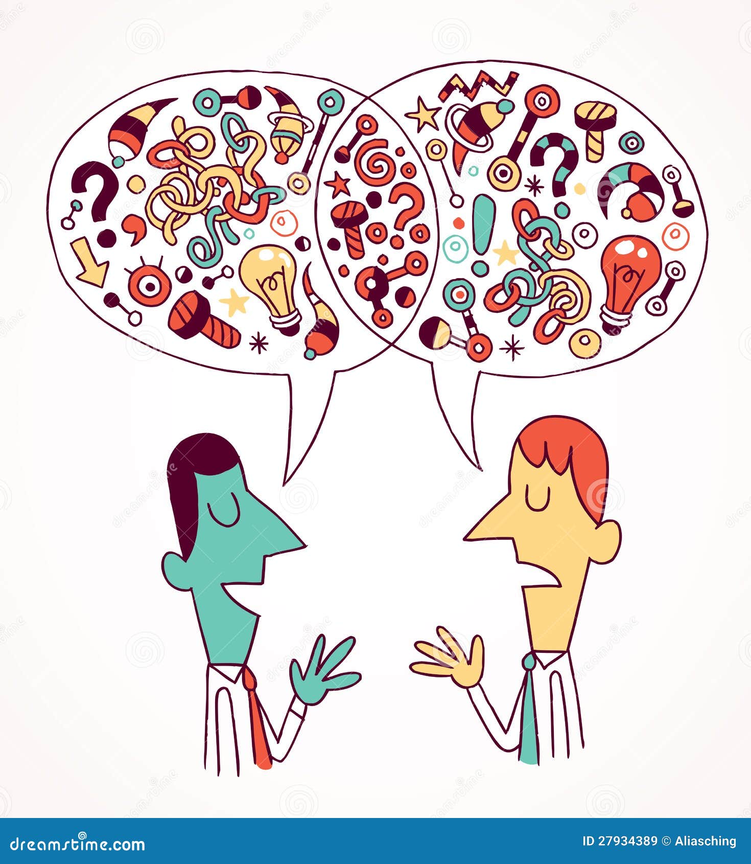 Opiniones y ideas ilustración del vector. Ilustración de discurso ...