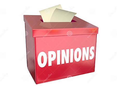 Opinions Send Submit Comments Box Stock Illustration - Illustration of ...
